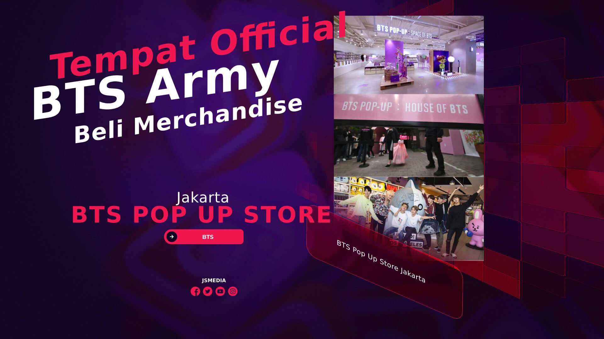 BTS Pop Up Store Jakarta, Tempat BTS Army Beli Merchandise
