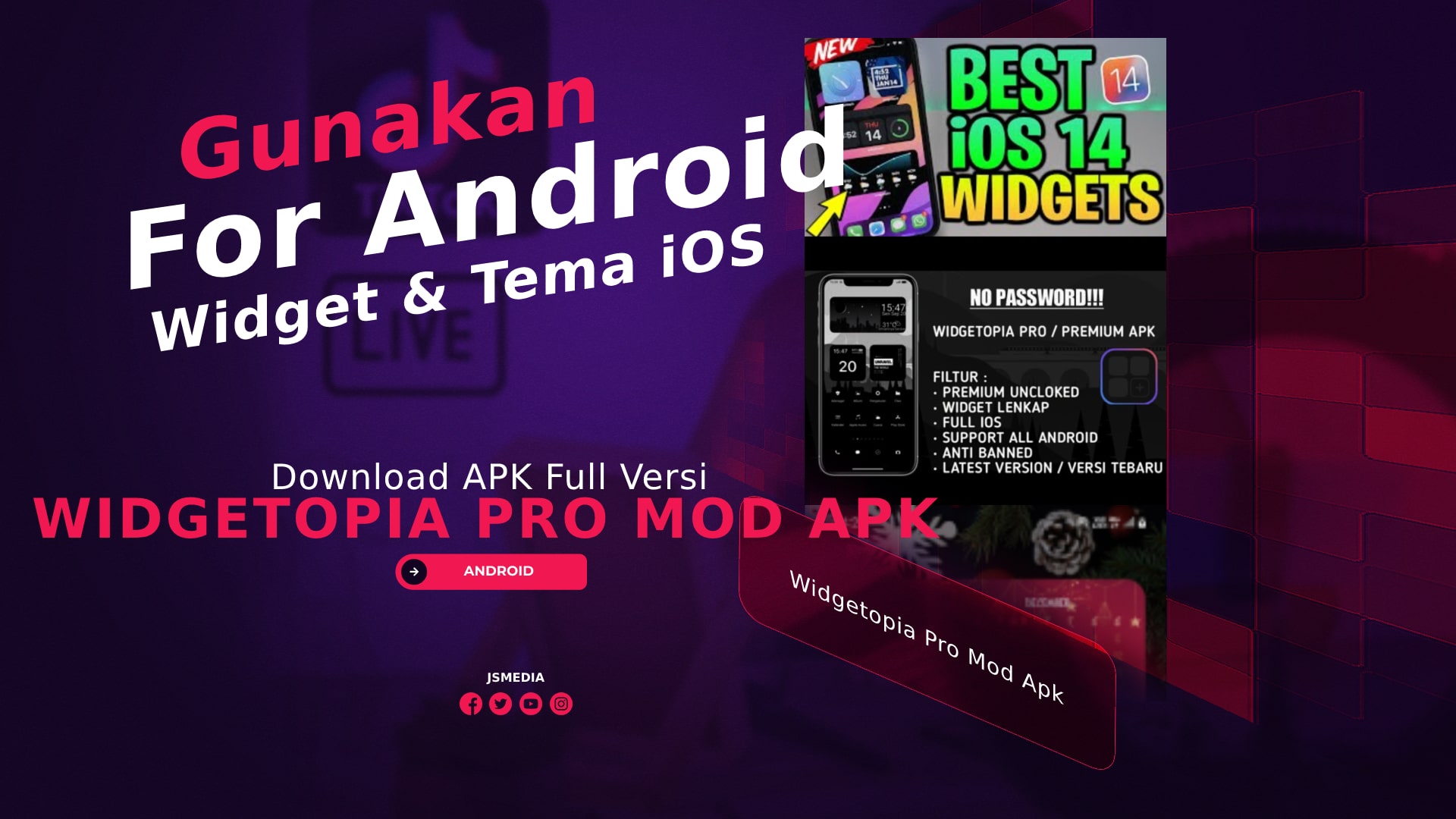 Download Widgetopia Pro Mod Apk: Gunakan Widget & Tema iOS For Android