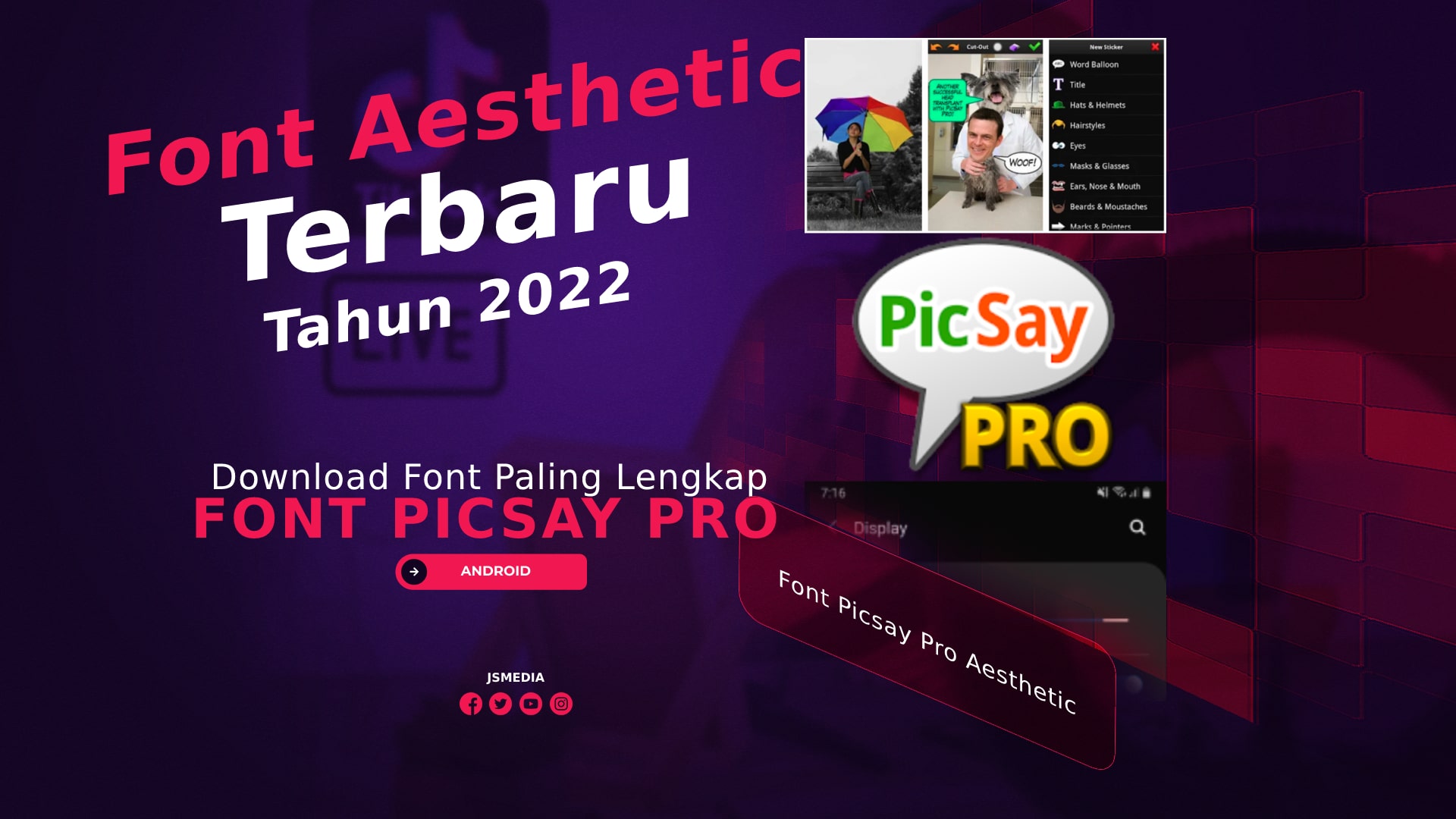 Download Font Picsay Pro Aesthetic Terbaru 2024