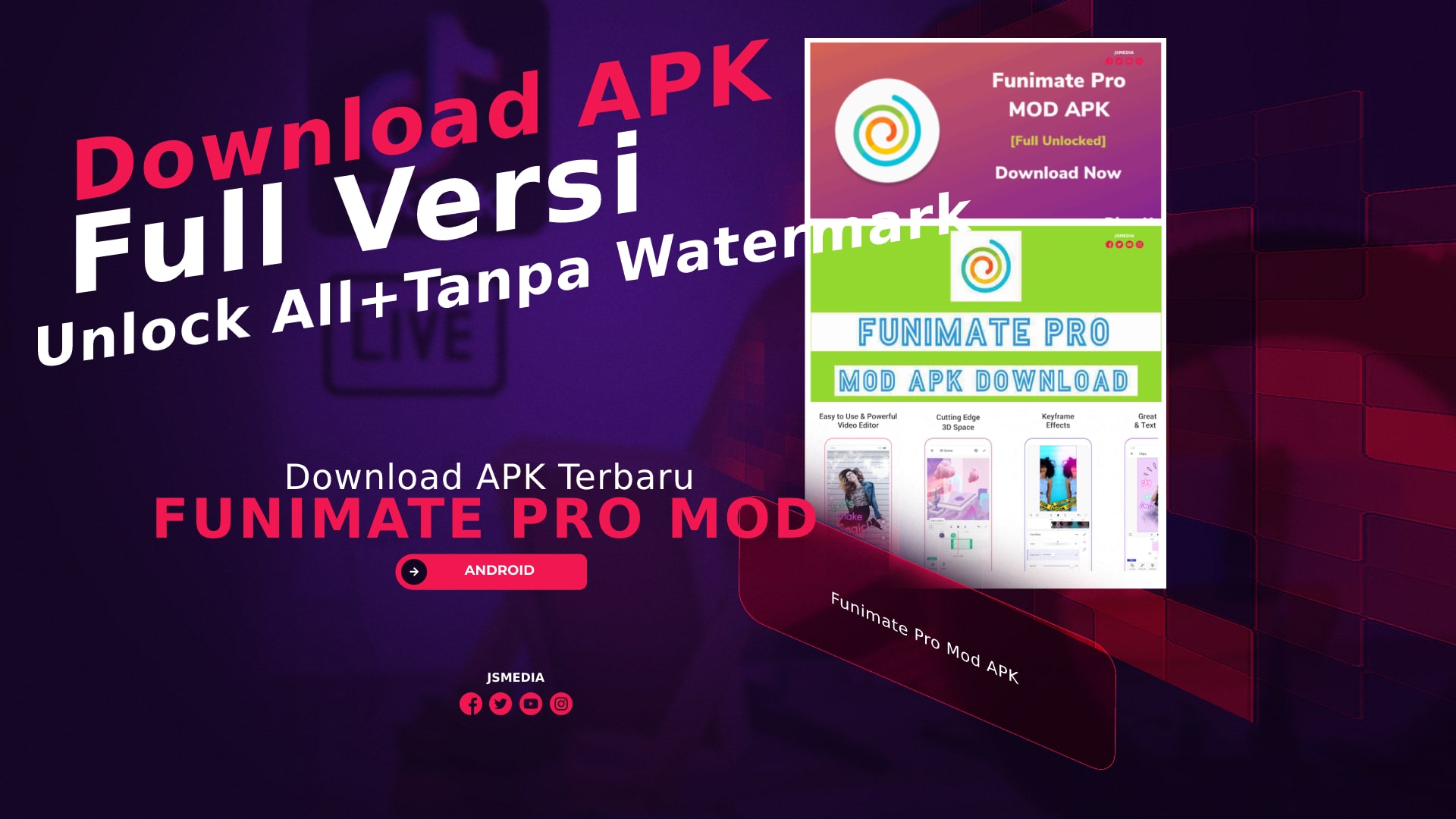 Download Funimate Pro Mod Apk Unlock All Fitur+Tanpa Watermark