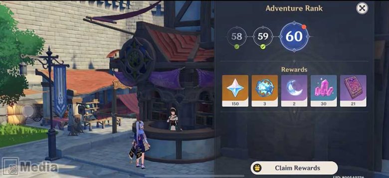 Berapa Level Adventure Rank Tertinggi di Genshin Impact?