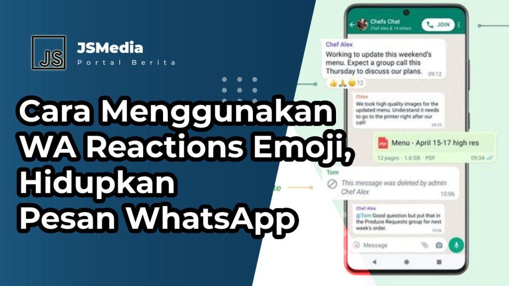 Cara Menggunakan WA Reactions Emoji, Hidupkan Pesan WhatsApp
