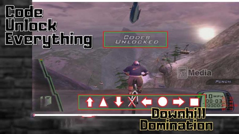 Cheat Downhill Domination PS2 Lengkap Unlock Semua Karakter dan Sepeda