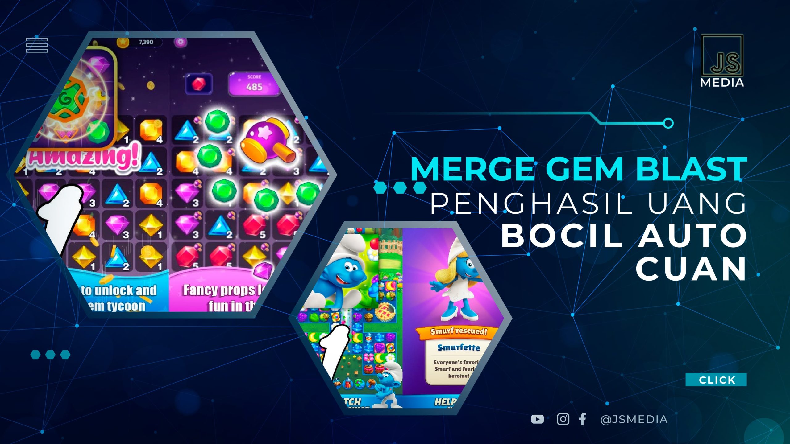 Merge Gem Blast Apk Penghasil Uang, Bocil Auto Cuan