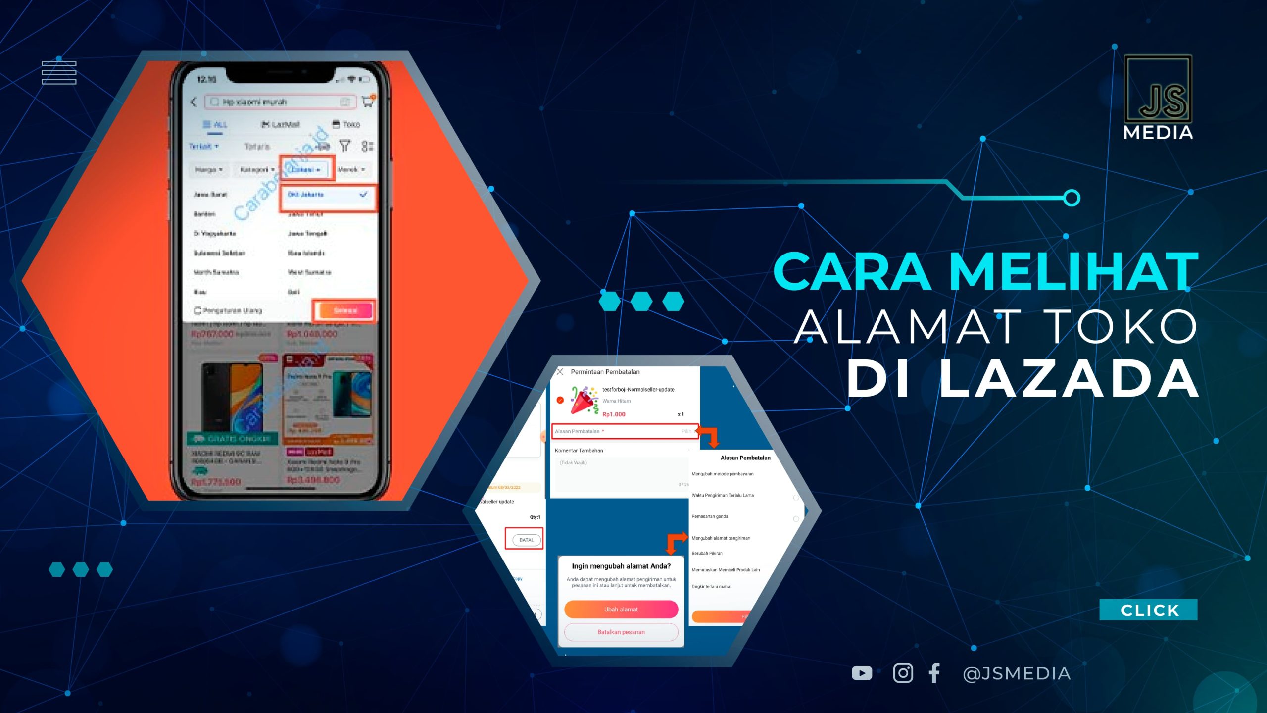 Cara Melihat Alamat Toko di Lazada, Cari yang Terdekat!