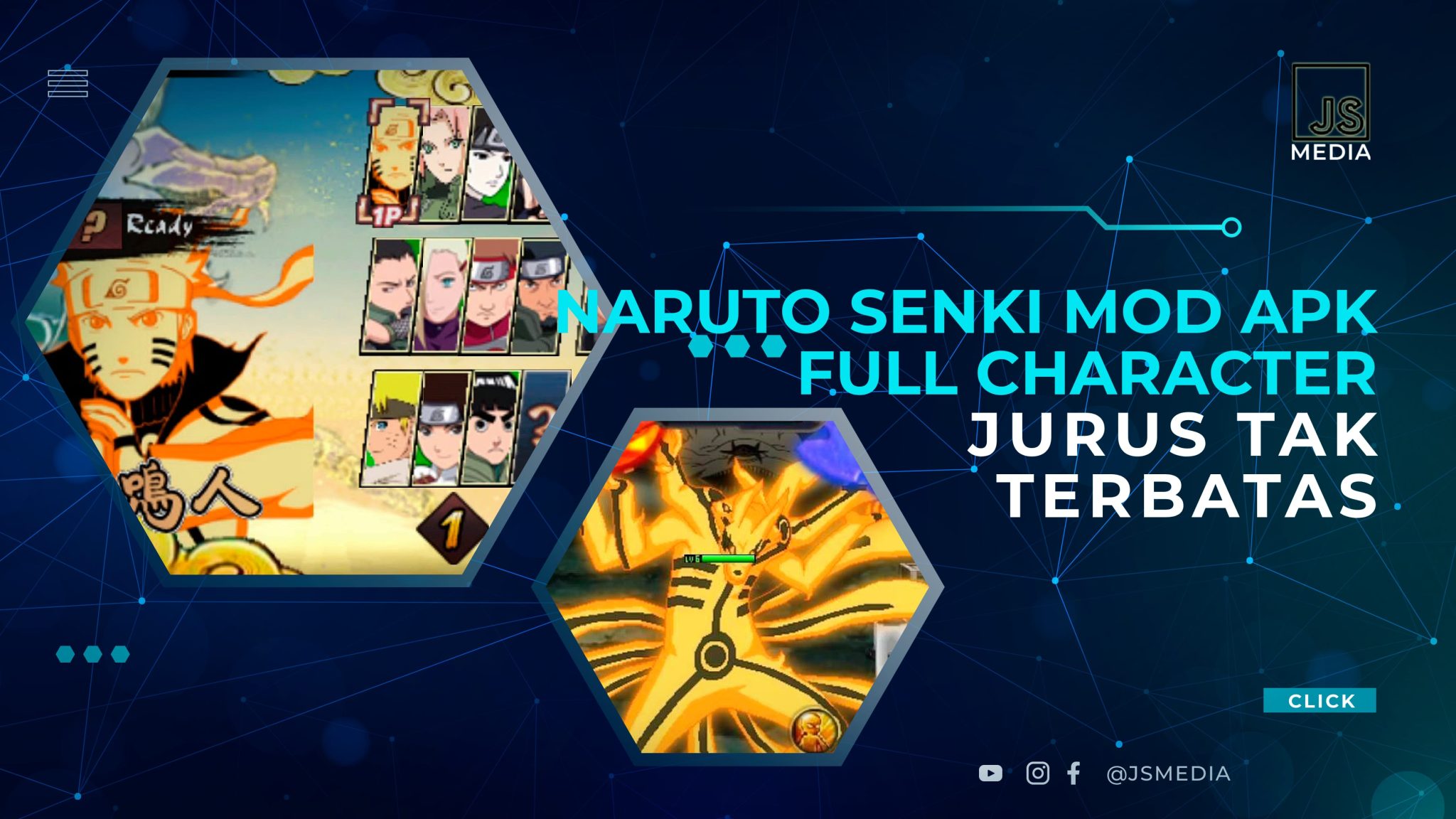 Game Naruto Senki Mod, Full Character Anime Jepang!