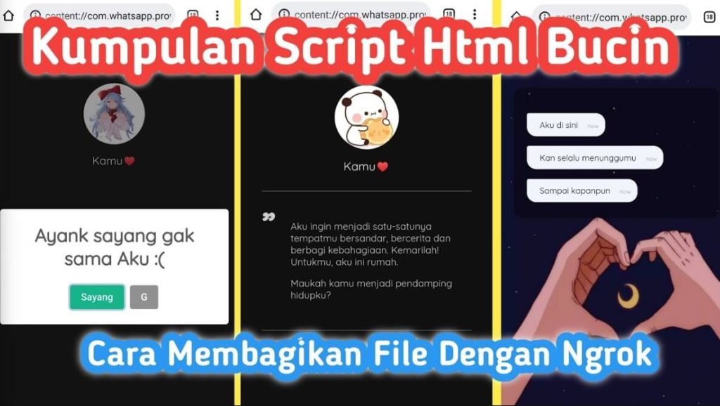 12 Kumpulan Script HTML Bucin Terbaru, Bikin Doi Baper 12 Kumpulan Script HTML Bucin Terbaru, Bikin Doi Baper
