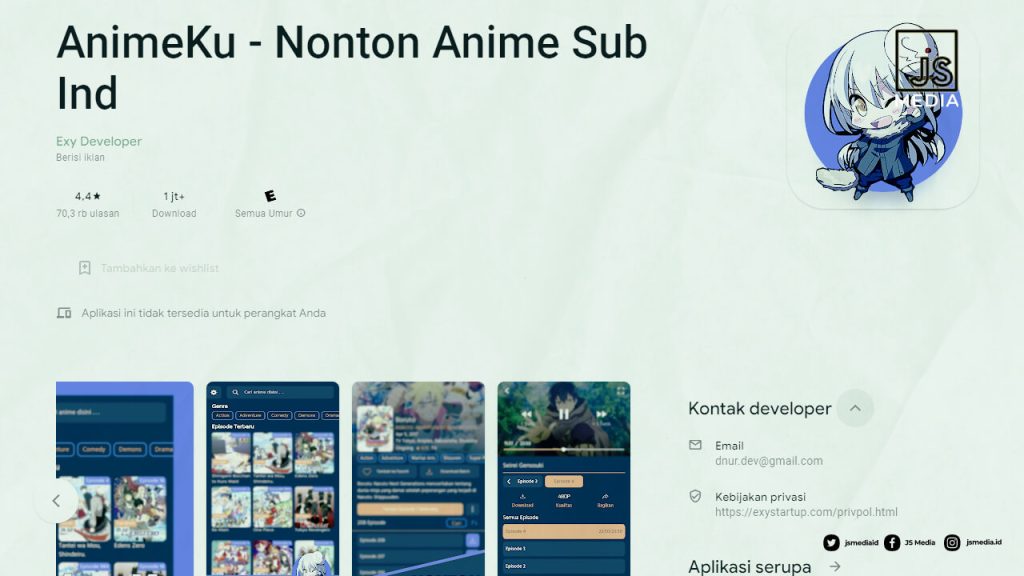 Fitur Unggulan AnimeKu APK Nonton Anime Sub Indonesia