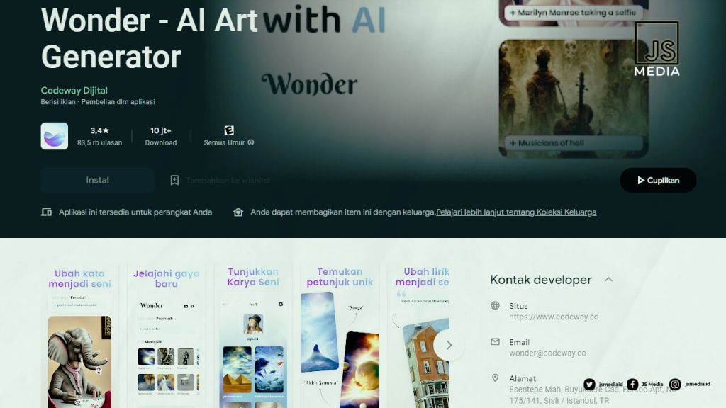 Wonder Ai Art Generator: Edit Foto Dalam Sekejap