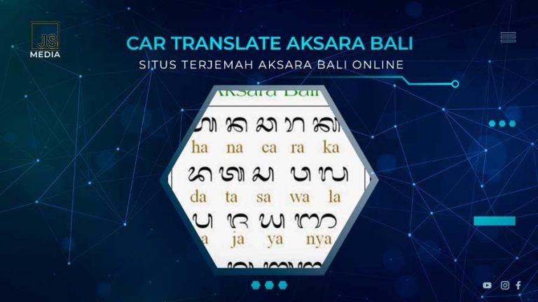 Cara Translate Aksara Bali ke Latin Online