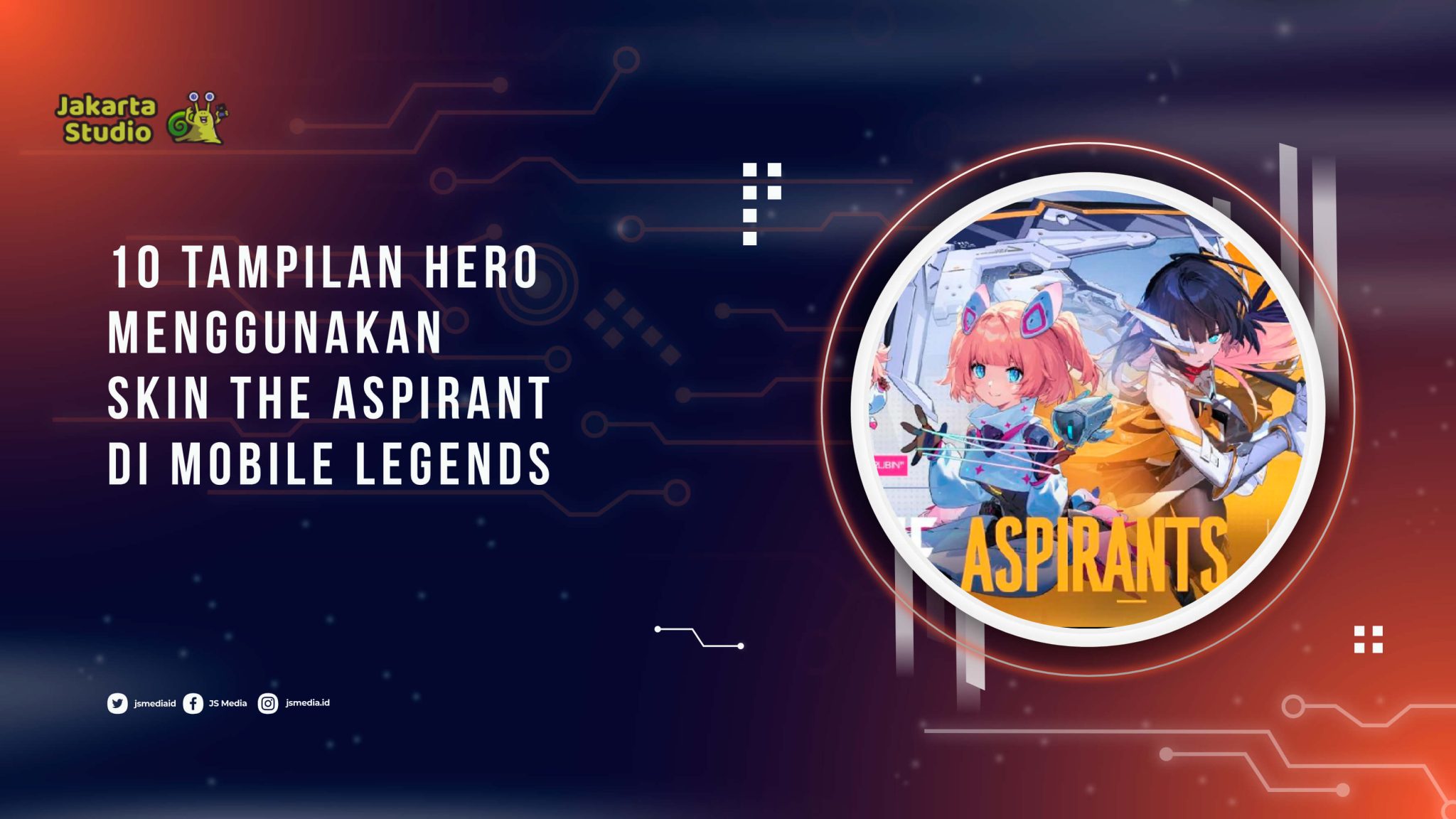 10 Tampilan Hero Menggunakan Skin The Aspirant di Mobile Legends