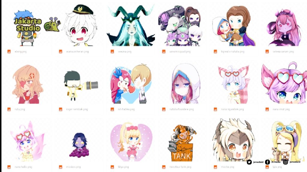 100+ Stiker WA Lucu dan Terlengkap Mobile Legends 2024