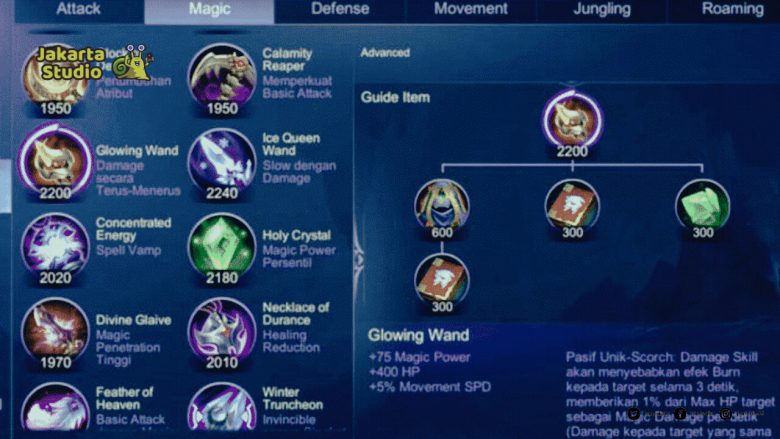 Fungsi Glowing Wand: Fungsi, Kelebihan, Kekurangan Mobile Legends