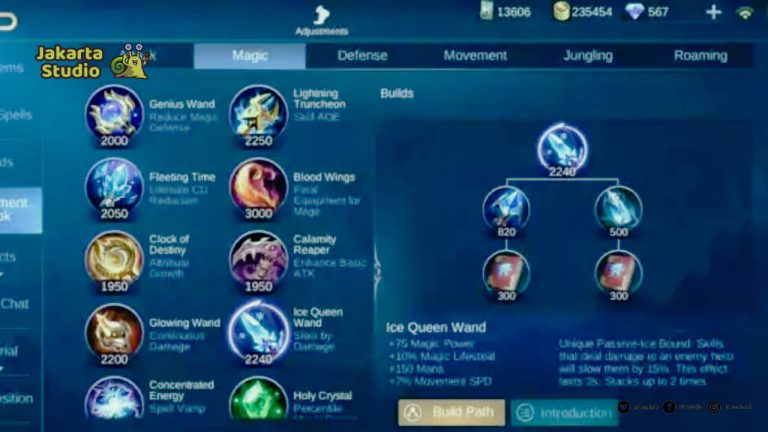 Fungsi Ice Queen Wand: Fungsi, Kelebihan, Kekurangan Mobile Legends