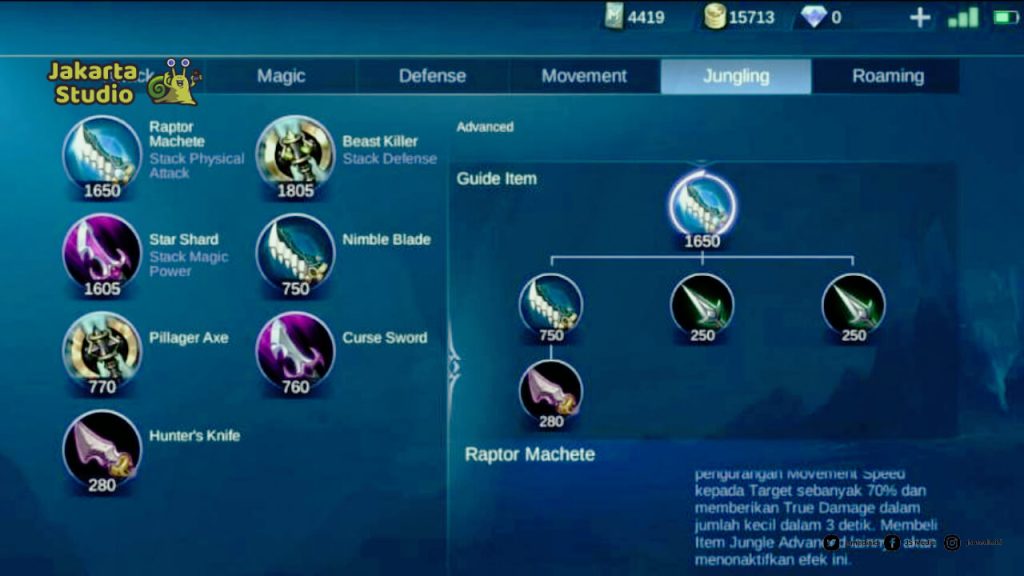 Fungsi Raptor Machete: Fungsi, Kelebihan, Kekurangan Mobile Legends