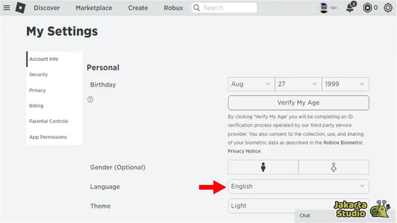 Cara Mengubah Bahasa di Roblox Menjadi Bahasa Indonesia