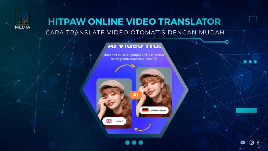 Terjemahkan Video Otomatis Dengan HitPaw Online Video Translator