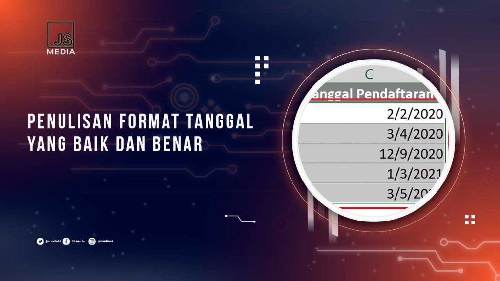 Arti Format HH-BB-TTTT dan DD-MM-YYYY Pada Penulisan Tanggal