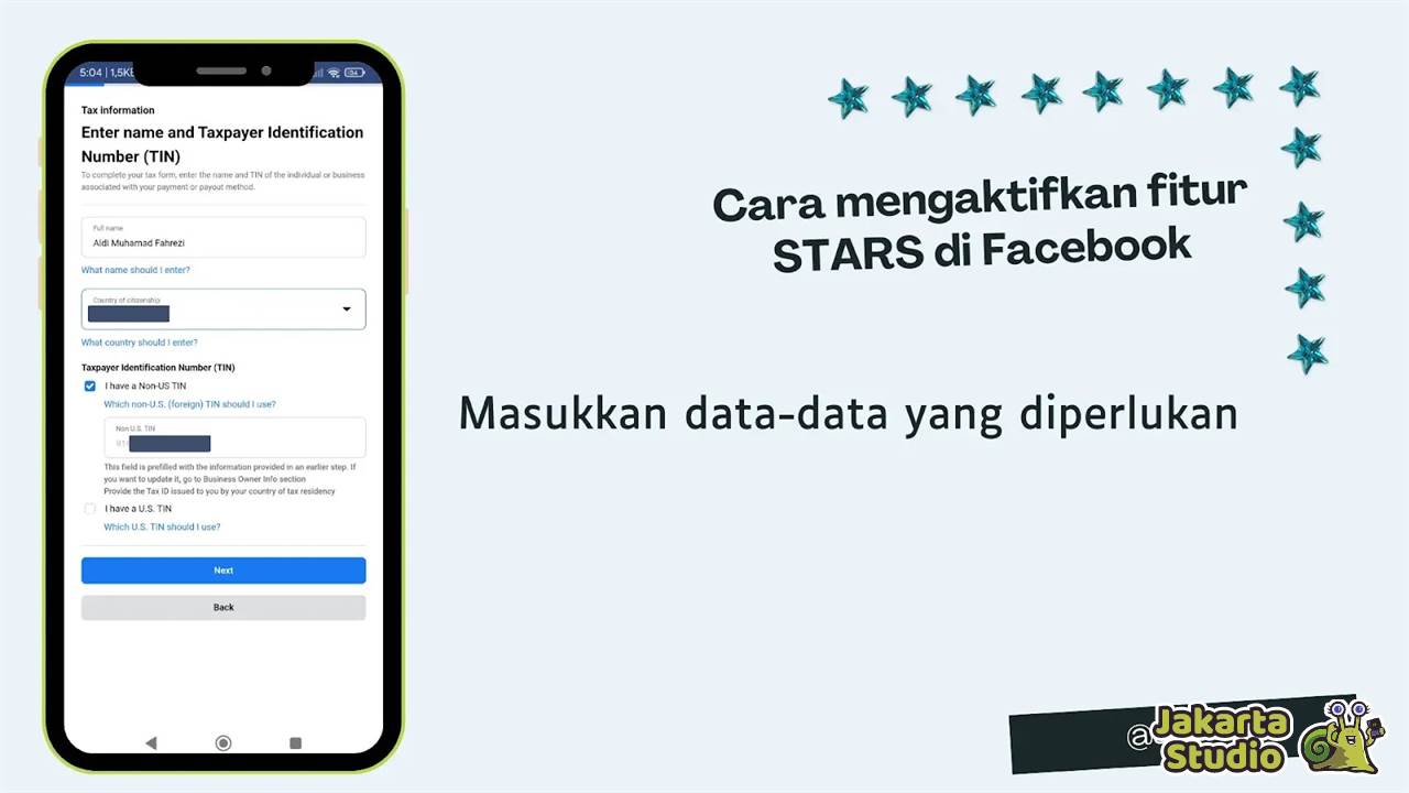 Cara Mengisi TIN di Akun Facebook Untuk Monetisasi