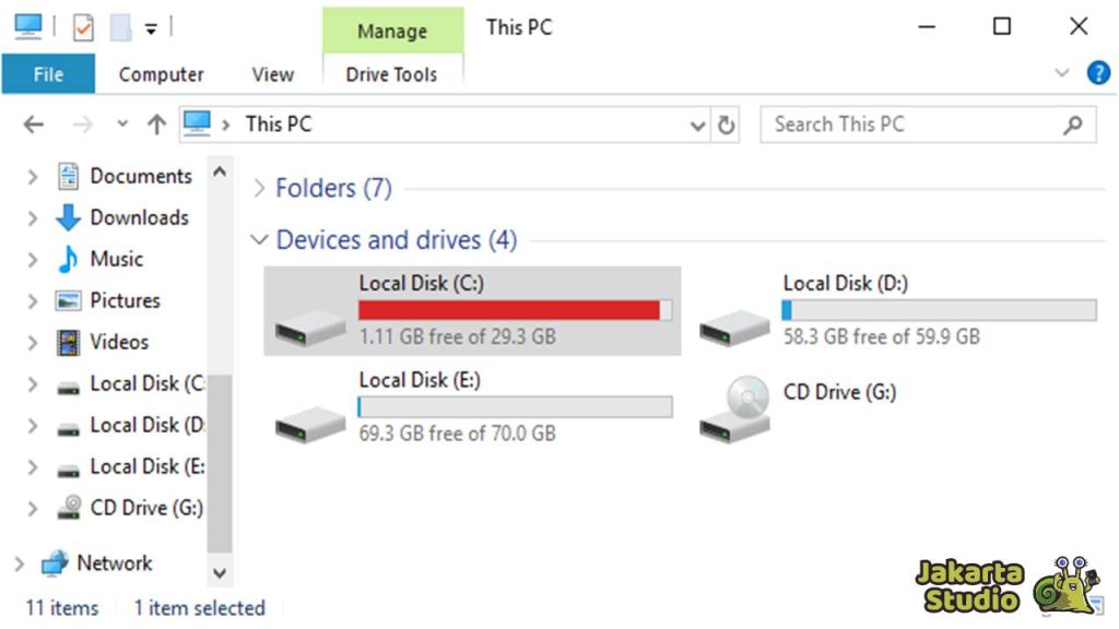 6 Cara Mengatasi Local Disk C Penuh dan PC Jadi Lemot