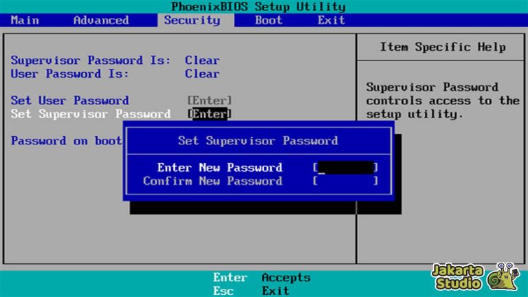 Cara Menghapus Password Pada BIOS PC dan Laptop
