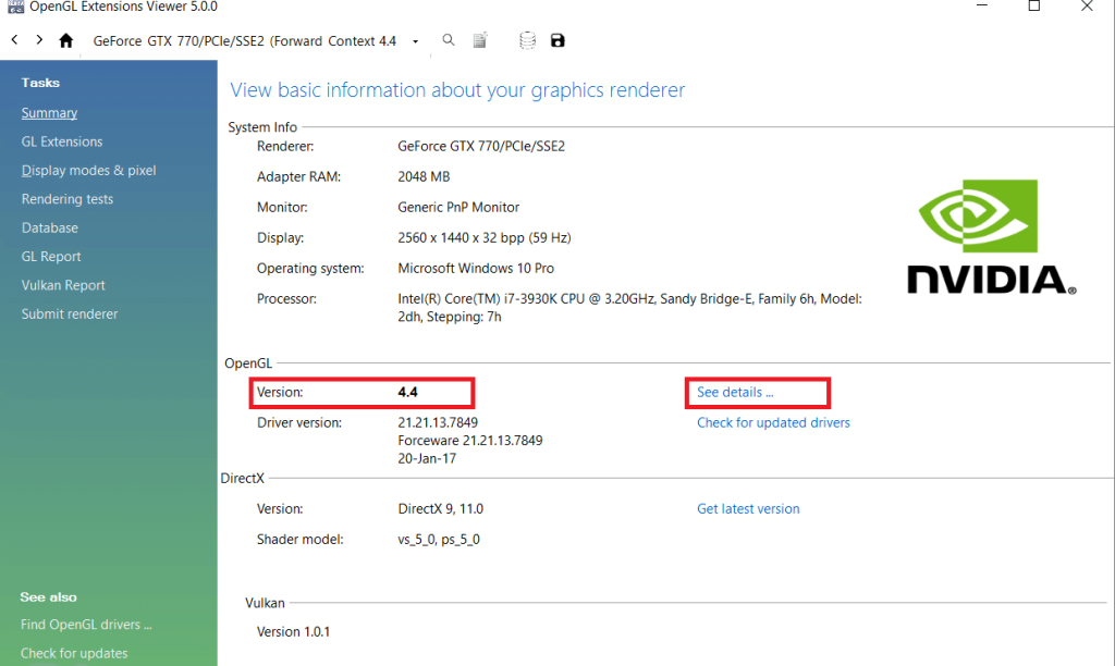 Cara Mengecek Versi OpenGL di PC dan Laptop Kalian