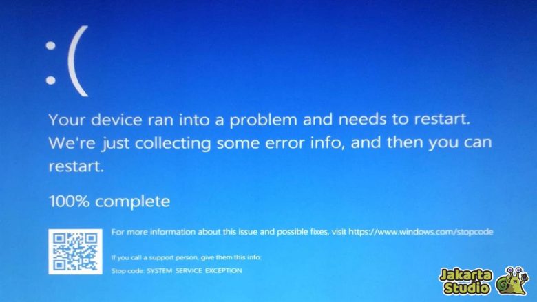7 Cara Mengatasi System Service Exception di Blue Screen