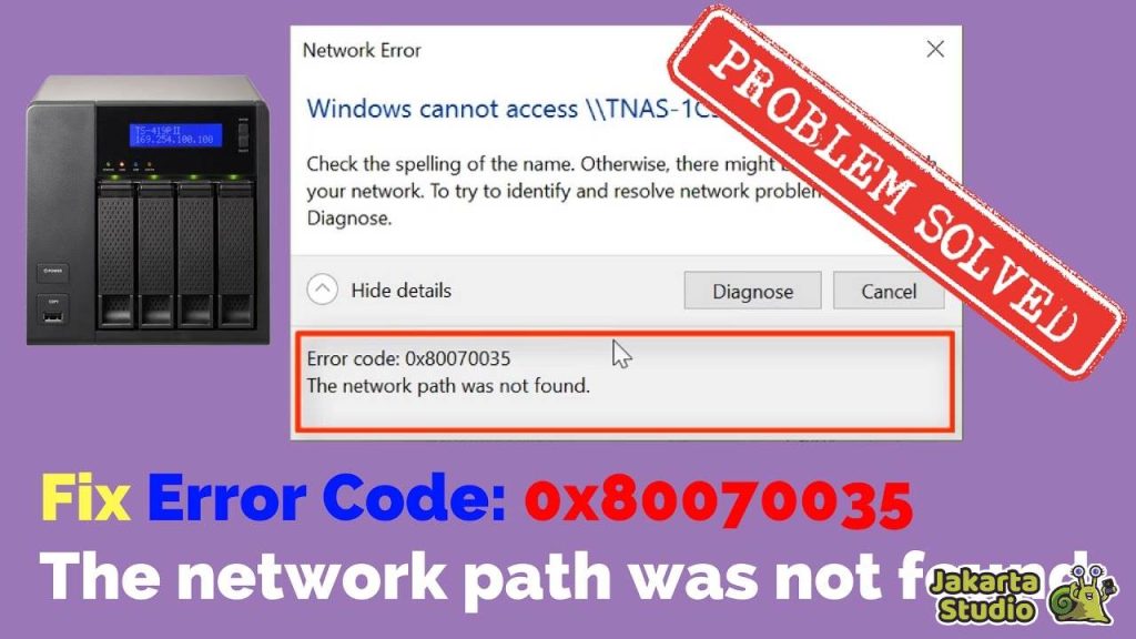 7 Cara Mengatasi Error Code 0x80070035 di Windows