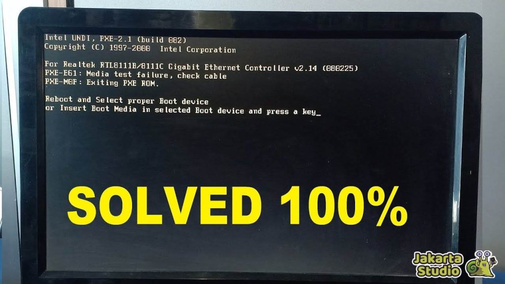 8 Solusi Error Reboot and Select Proper Boot Device Windows