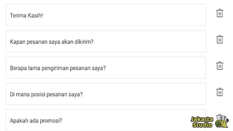 Cara Membuat Template Pesan Sendiri di Shopee