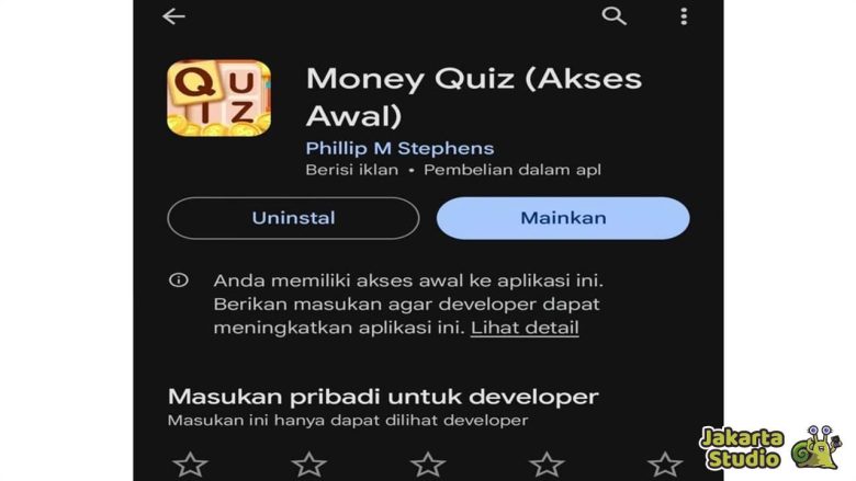 Money Quiz: Game Penghasil Uang atau Penipuan?