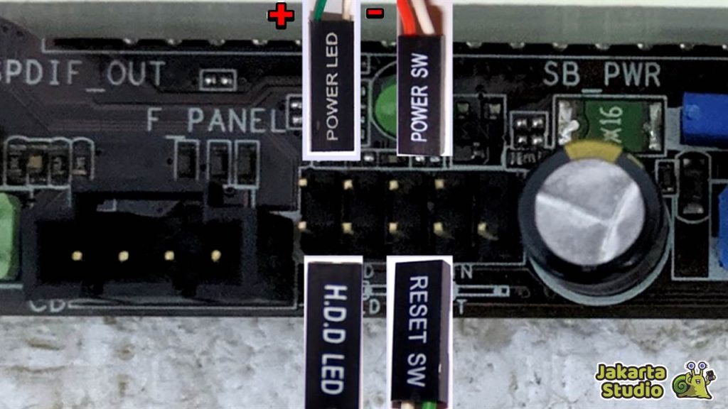 Cara Pasang Kabel Front Panel pada Motherboard PC
