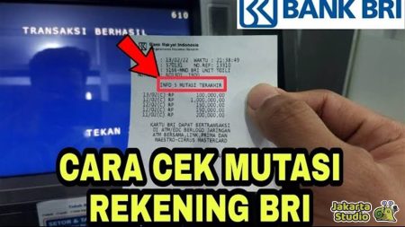 Daftar Kode Mutasi Bank BRI Beserta Artinya