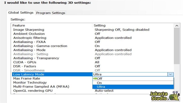 Cara Mengaktifkan NVIDIA Ultra Low Latency Mode