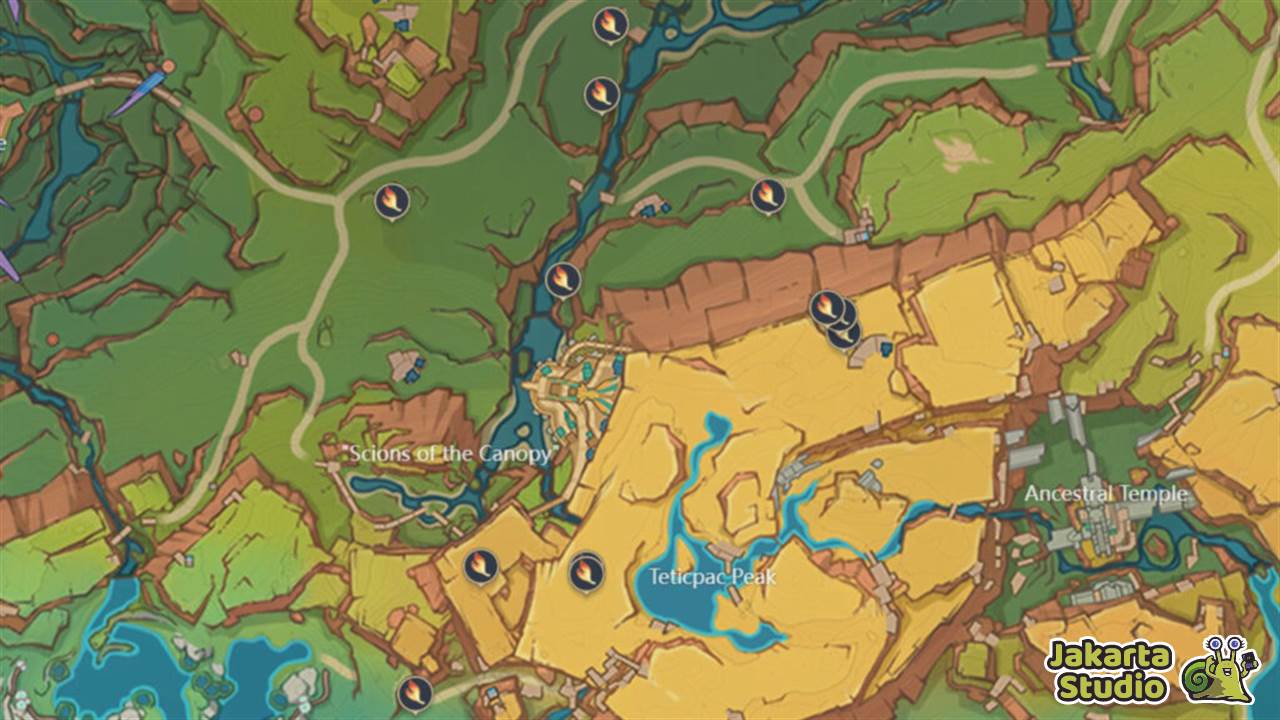 Lokasi dan Cara Farming Embercore Flower Genshin Impact