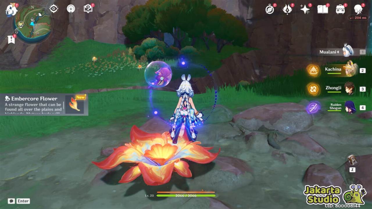 Lokasi dan Cara Farming Embercore Flower Genshin Impact