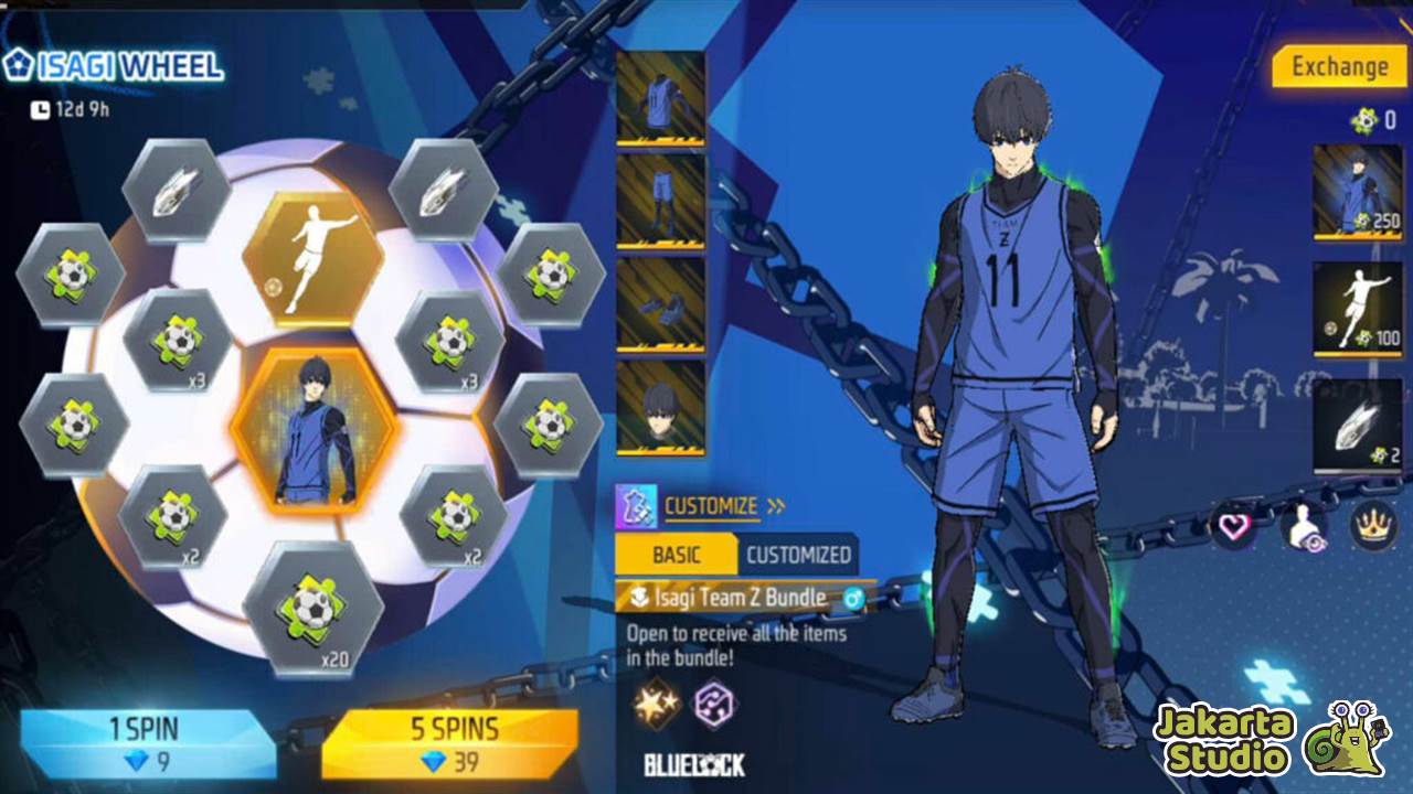 Cara Mendapatkan Bundle Yoichi Isagi di Free Fire x Blue Lock