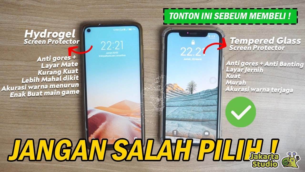 Perbedaan Tempered Glass vs Hydrogel, Mana yang Lebih Bagus?