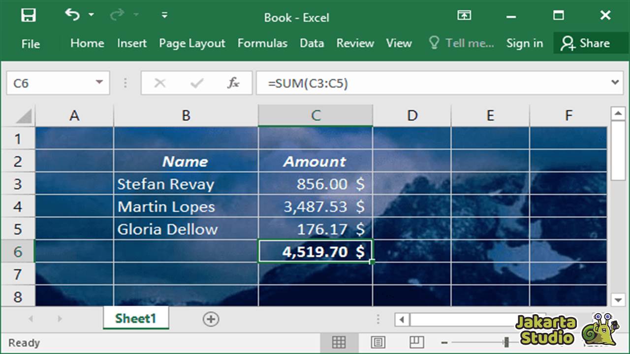 Cara Mudah Menambah Background di Dokumen Excel