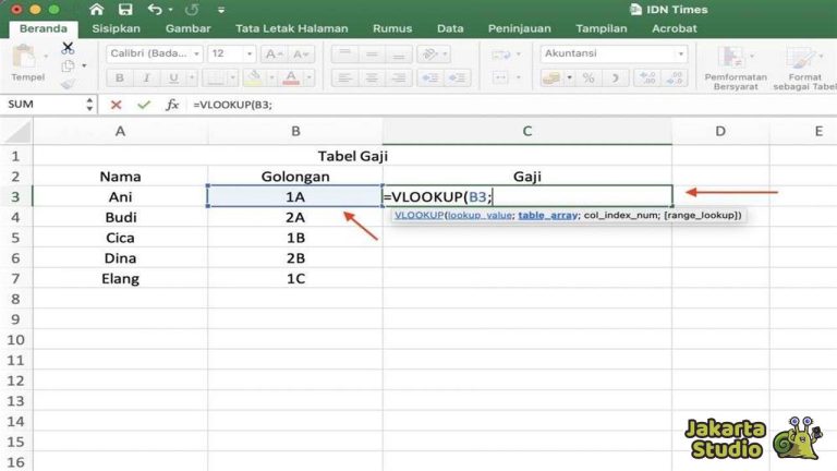 Cara Mudah Menggunakan Rumus Vlookup Beda Sheet Di Excel 2717