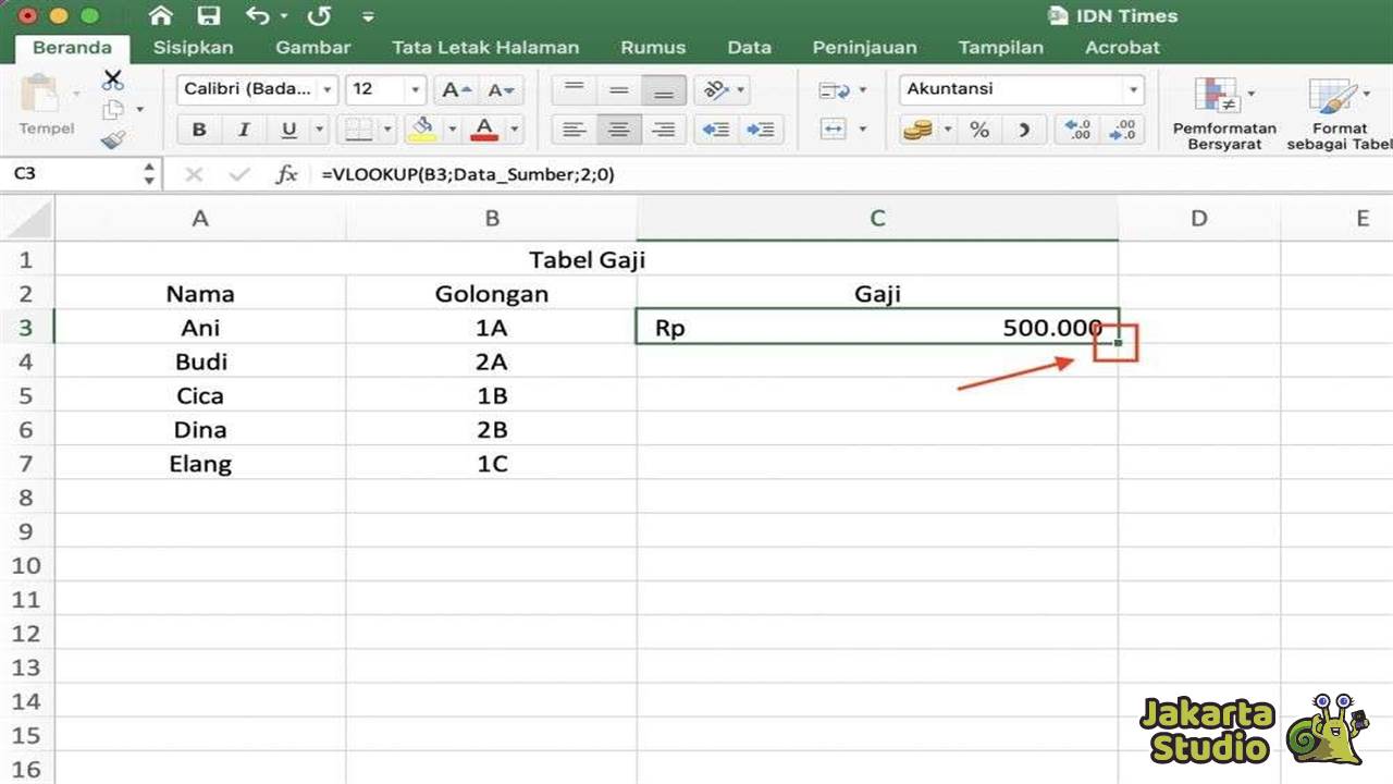 Cara Mudah Menggunakan Rumus VLOOKUP Beda Sheet di Excel