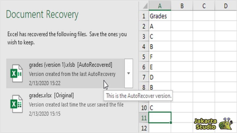 Cara Mengembalikan File Excel yang Belum Tersimpan Cara Mengembalikan File Excel yang Belum Tersimpan