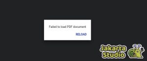 Cara Mengatasi Error “Failed to Load PDF Document” di Browser