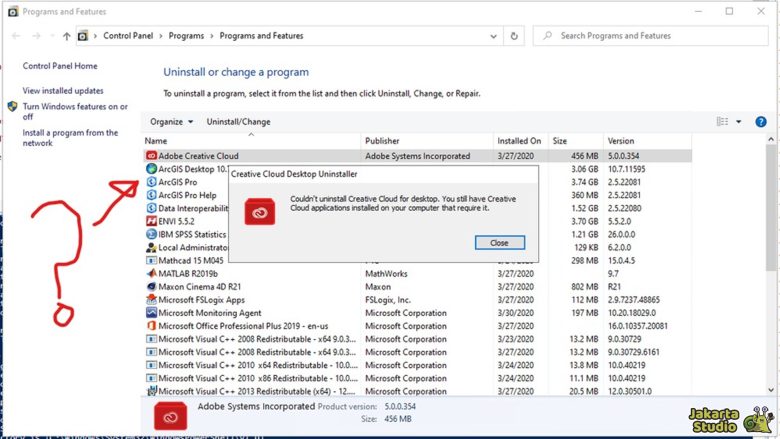 Cara Uninstall Adobe Creative Cloud di Windows dan Mac