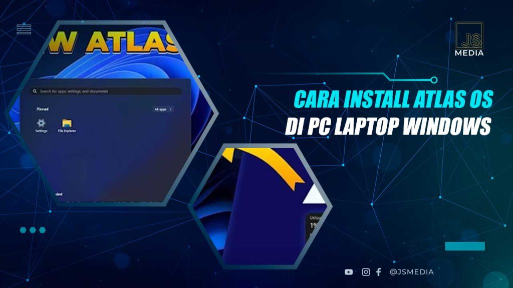 Cara Instal Atlas OS di Laptop atau PC Windows