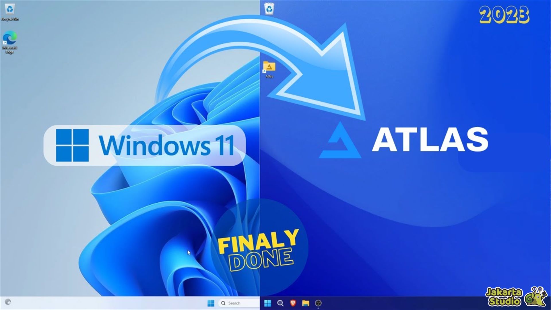 Cara Instal Atlas OS di Laptop atau PC Windows