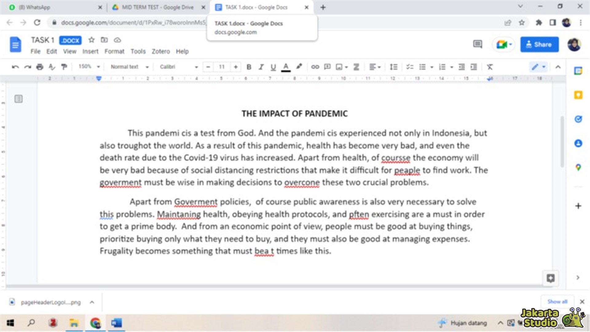 Cara Cek Typo Otomatis di Google Docs