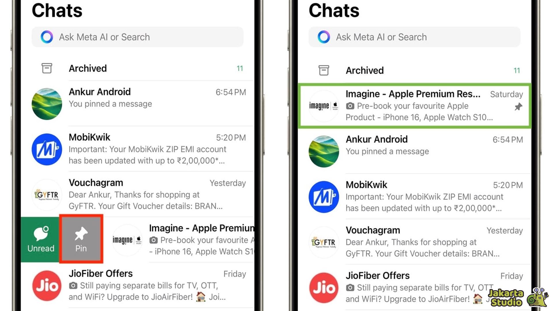 Cara Pin Chat Whatsapp di iPhone, Gampang Banget!